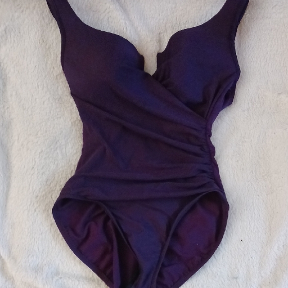 Miraclesuit | Swim | Miraclesuit Rich Purple Onepiece Swimsuit | Poshmark
